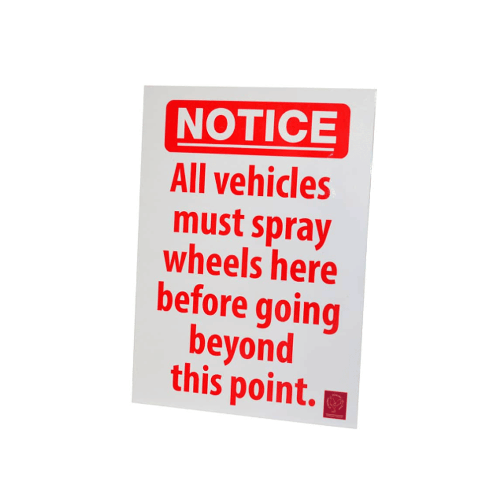 Wheel Spray Sign - St Davids Poultry Team Ireland