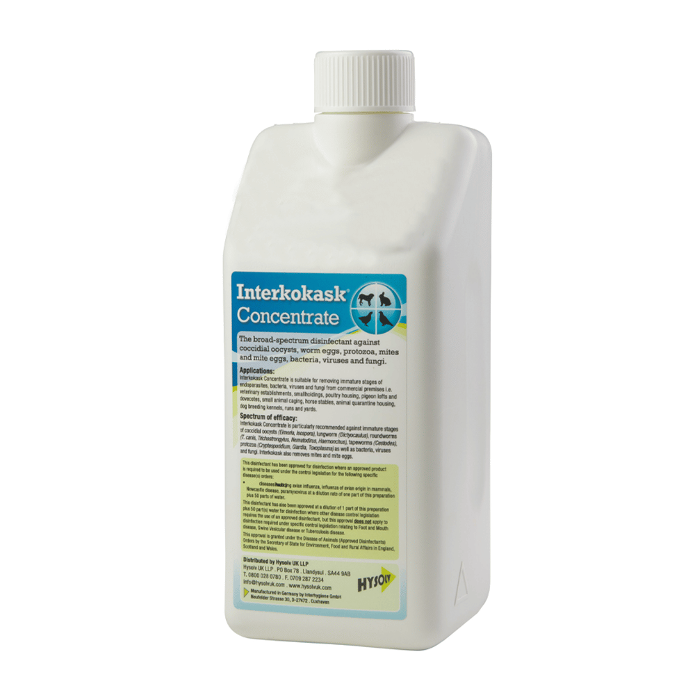 Interkokask Concentrate 1L - St Davids Poultry Team Ireland