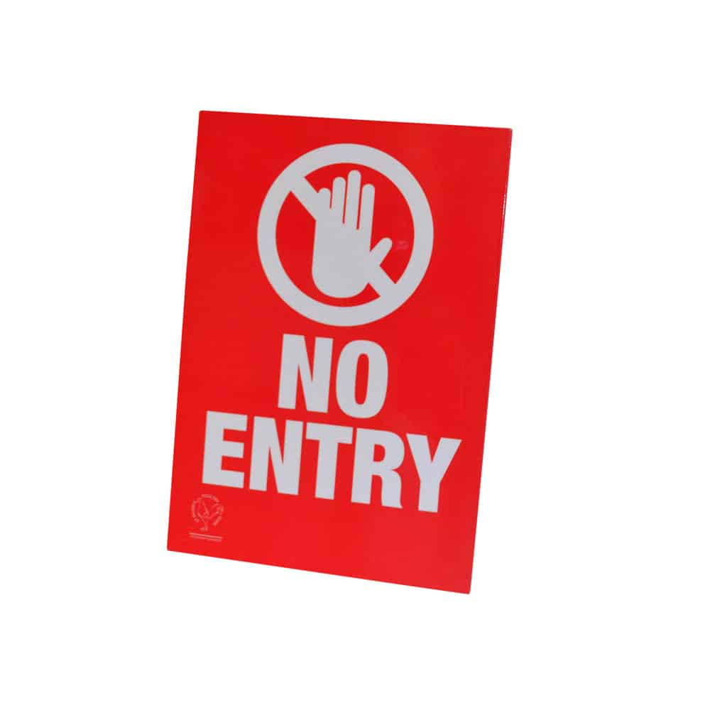 Dibond Signs - No Entry (12 x 8) - St Davids Poultry Team Ireland
